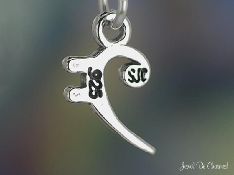 Sterling Silver Bass Clef Charm Musicians Sheet Music Small - Etsy