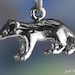 Sterling Silver Badger or Honey Badgers Charm Wild Animal 3D Solid 925 ...