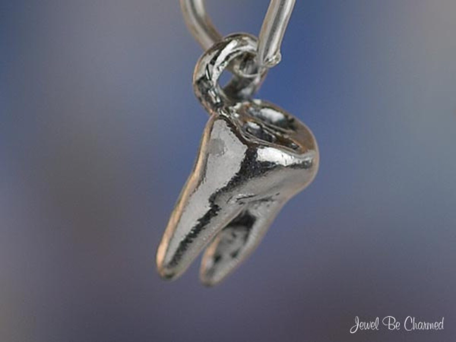 Sterling Silver Tooth Charm Molar Dentist Orthodontist 3D - Etsy