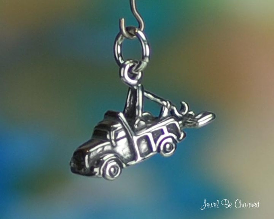 Sterling Silver Tow Truck Charm Vehicle for Towing Cars 3D | Etsy