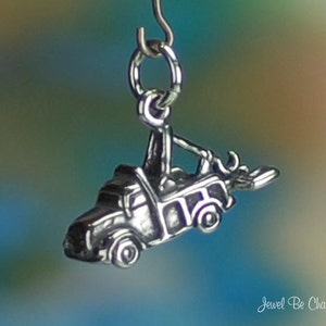 Sterling Silver Tow Truck Charm Vehicle for Towing Cars 3D Solid .925 ...