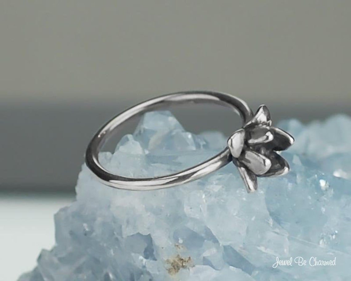Sterling Silver Tulip Ring Pretty Spring Flower Solid 925 - Etsy