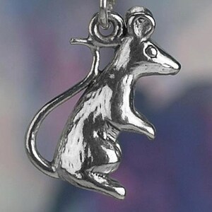 Sterling Silver Rat Charm Rodent Animal Pet Rats 3D Solid .925 - Etsy