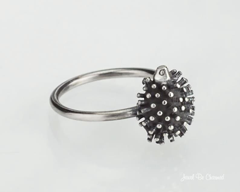 Sterling Silver Hedgehog Ring Solid .925 Hedgehog Rings Custom Sizes - Etsy