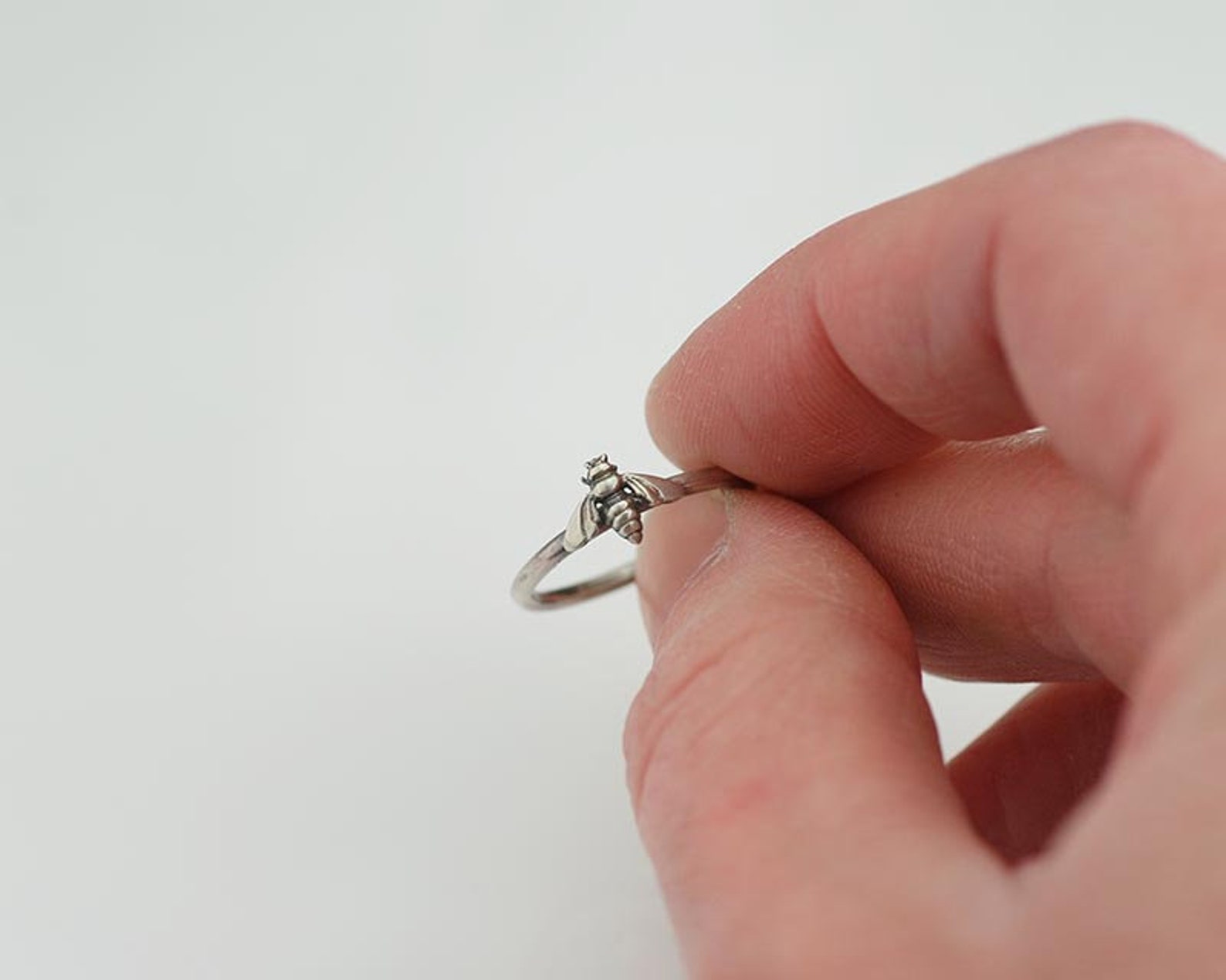 Sterling Silver Bee Ring Solid .925 Bumblebee Ring Bees Custom | Etsy