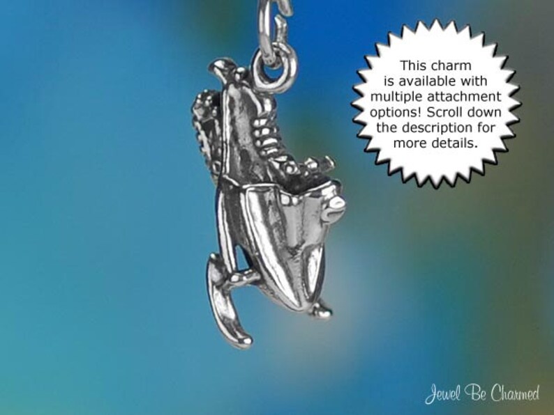 Sterling Silver Snowmobile Charm Winter Snow Vehicle 3D Solid .925 - Etsy