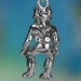 Sterling Silver Wolfman Charm Werewolf Monster Halloween 3D Solid .925 ...