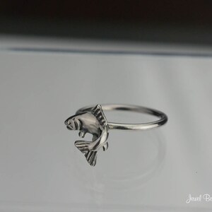 Sterling Silver Trout Ring Solid .925 Fishing Fish Rings Custom Sizes ...
