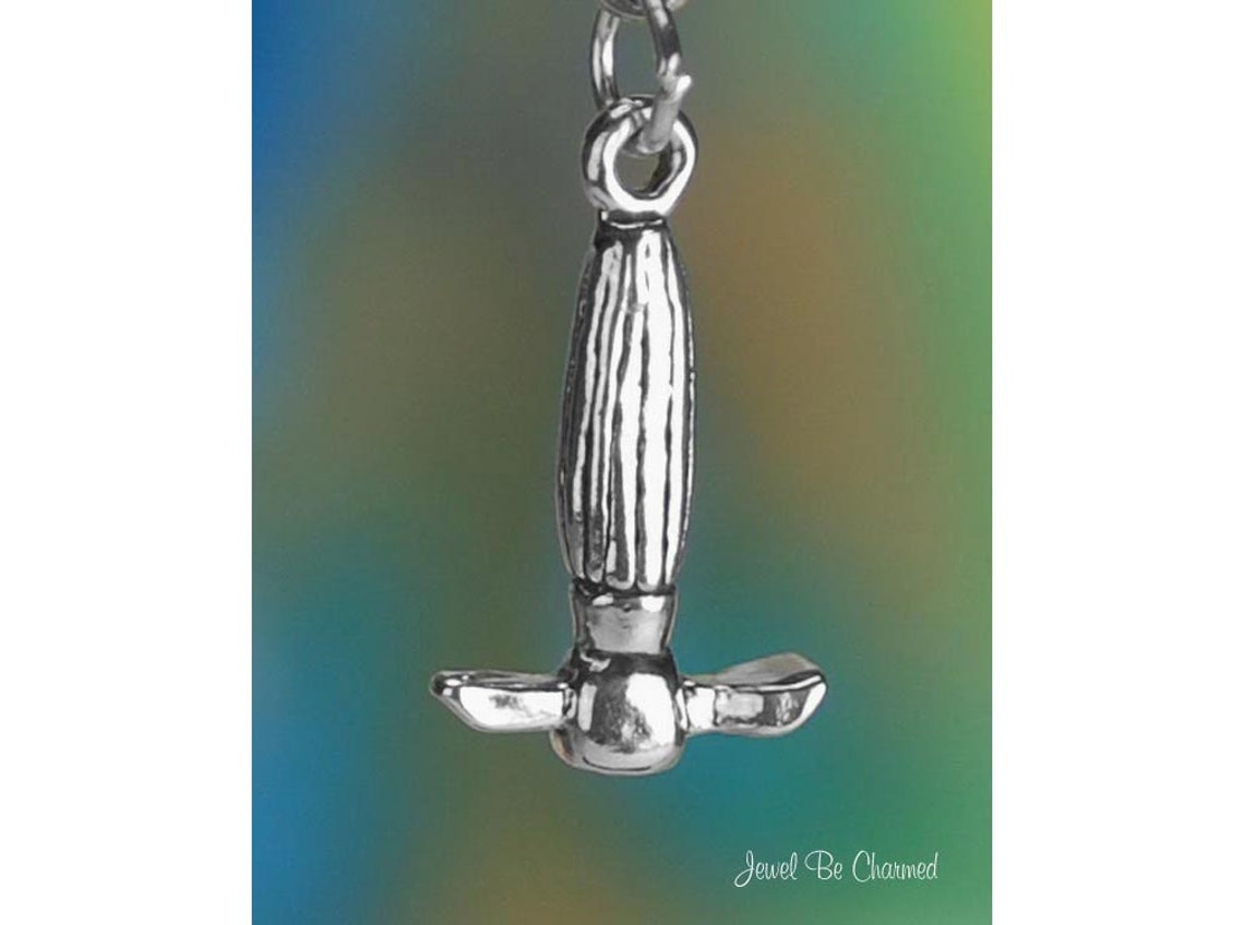 Sterling Silver Hand Hoe Gardening Weeding Tool Charm 3D Solid .925 - Etsy