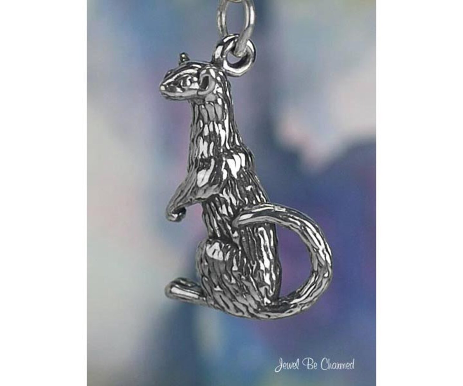 Sterling Silver Ferret Charm Ferrets Animal Pet 3D Solid .925 - Etsy