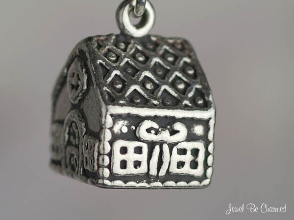 Sterling Silver Gingerbread House Charm Christmas Cookie 3D | Etsy