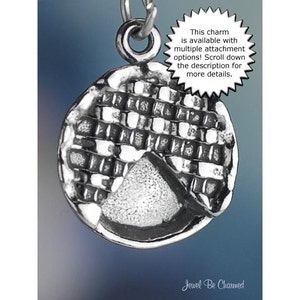 Sterling Silver Pie Charm Fruit Pies Lattice Top Dessert 3D - Etsy