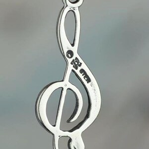 Sterling Silver G Clef Treble Clef Charm Musician Music Solid .925 - Etsy