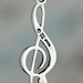 Sterling Silver G Clef Treble Clef Charm Musician Music Solid .925 - Etsy