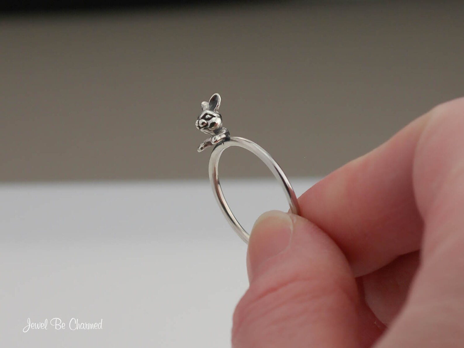 Sterling Silver Cute Bunny Rabbit Ring Solid .925 Bunnies - Etsy