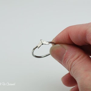 Sterling Silver Whale Tail Ring Solid .925 Whale Rings Custom Size - Etsy