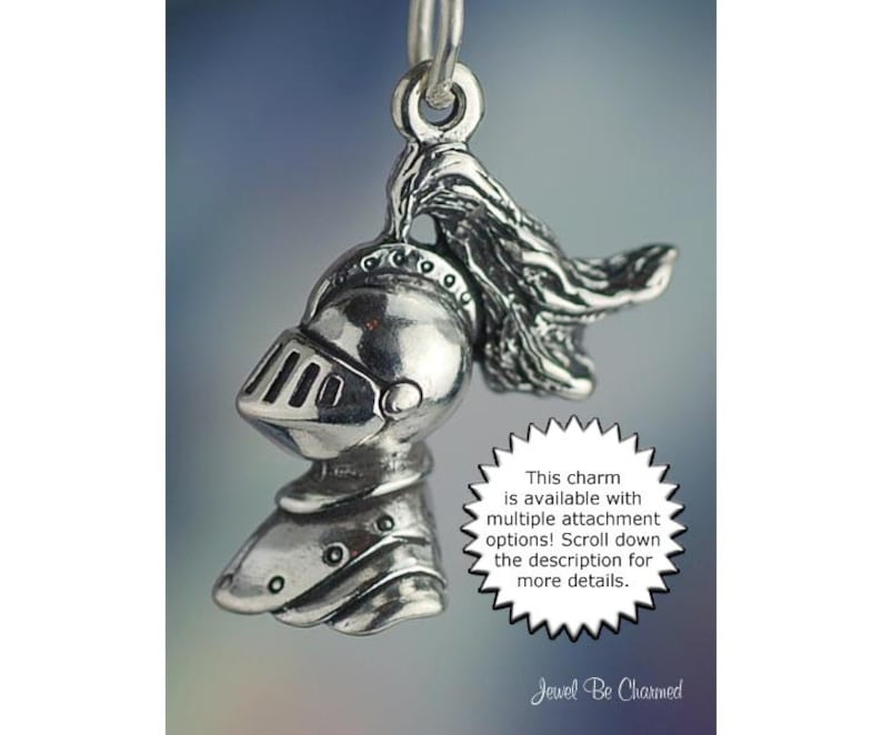 Sterling Silver Knight Charm Medieval Times Renaissance Fair | Etsy