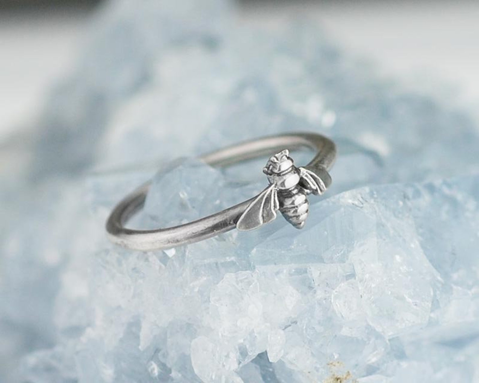 Sterling Silver Bee Ring Solid .925 Bumblebee Ring Bees Custom | Etsy