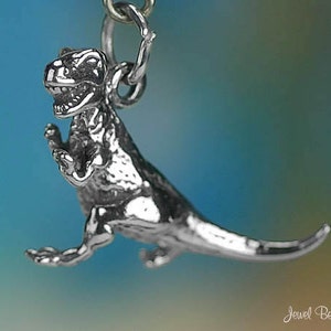 Sterling Silver T Rex Tyrannosaurus Rex Charm Dinosaur 3D Solid .925 - Etsy