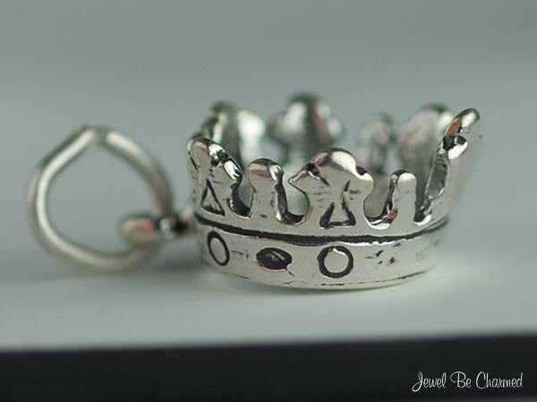 Small Sterling Silver Crown Charm Royalty Fairy Tale 3D Solid .925 - Etsy