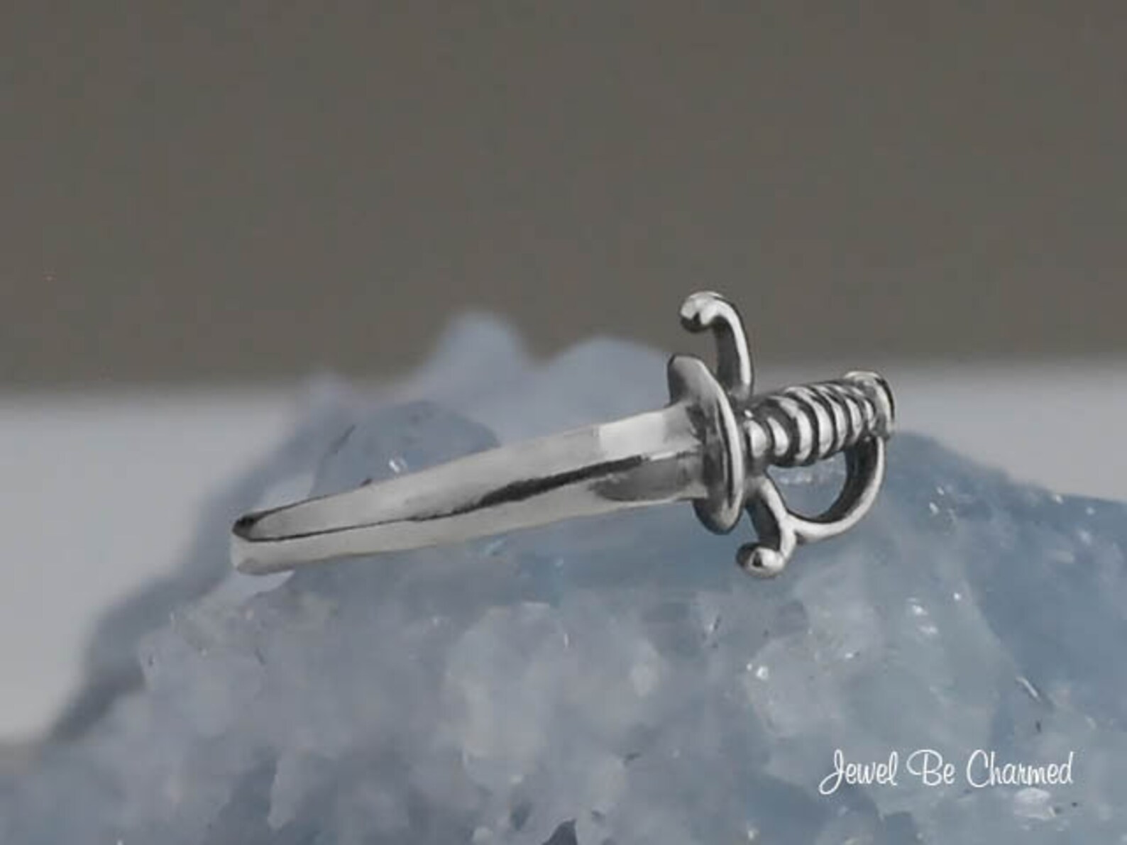 Sterling Silver Sword Ring or Dagger Ring Solid 925 Weapon - Etsy