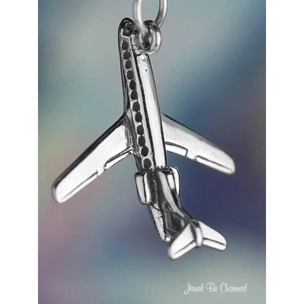 Airplane Charm - Etsy