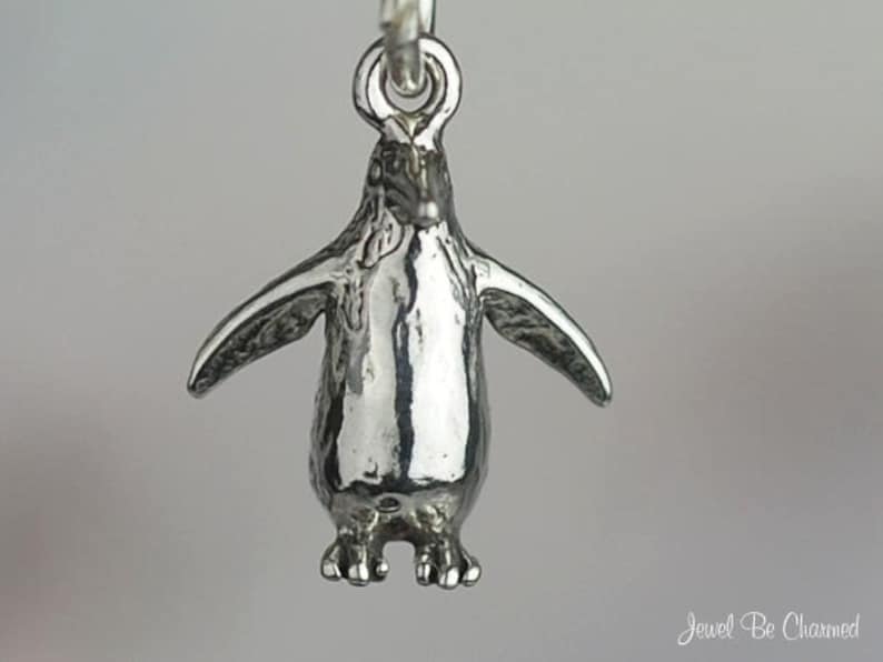 Miniature Sterling Silver Penguin Charm Penguins Small Tiny - Etsy