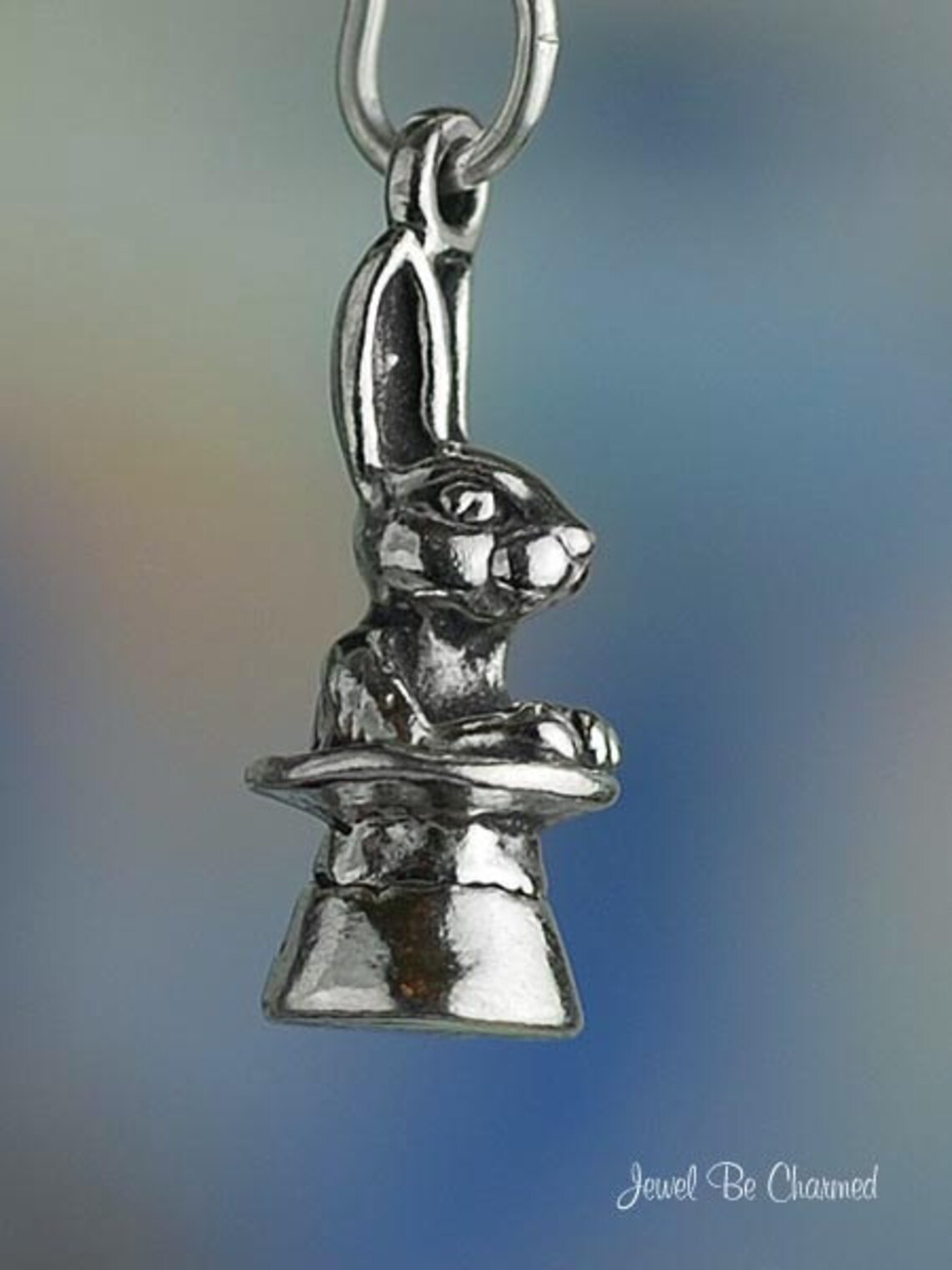 Sterling Silver Rabbit in Top Hat Charm Magician Magic Trick - Etsy