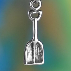 Sterling Silver Snow Shovel Charm Winter Storm Blizzard 3D Solid .925 ...