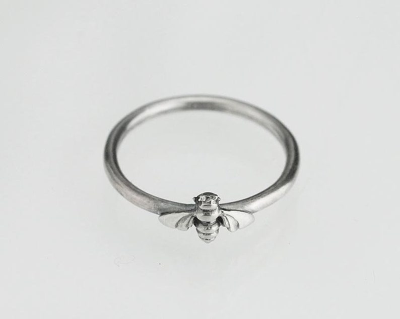 Sterling Silver Bee Ring Solid .925 Bumblebee Ring Bees Custom - Etsy