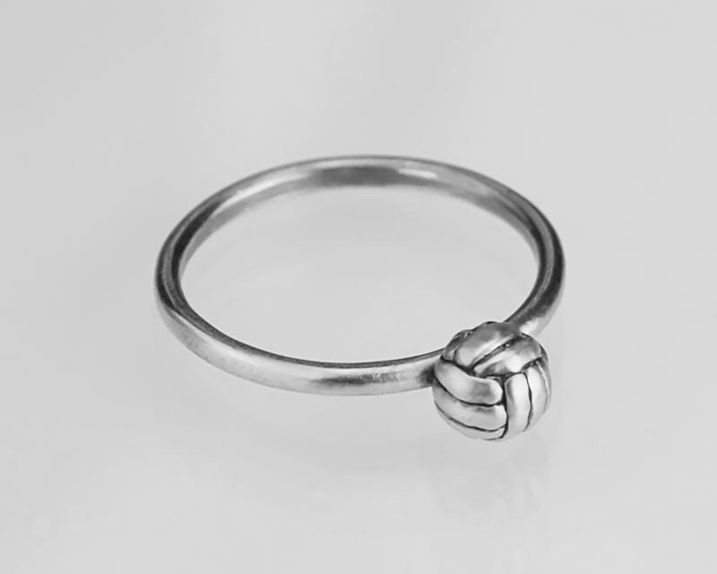 Sterling Silver Volleyball Ring Solid .925 Sports Ball Custom - Etsy ...