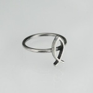 Sterling Silver Christian Fish Ring Solid .925 Ichthys Jesus Fish Ring - Etsy