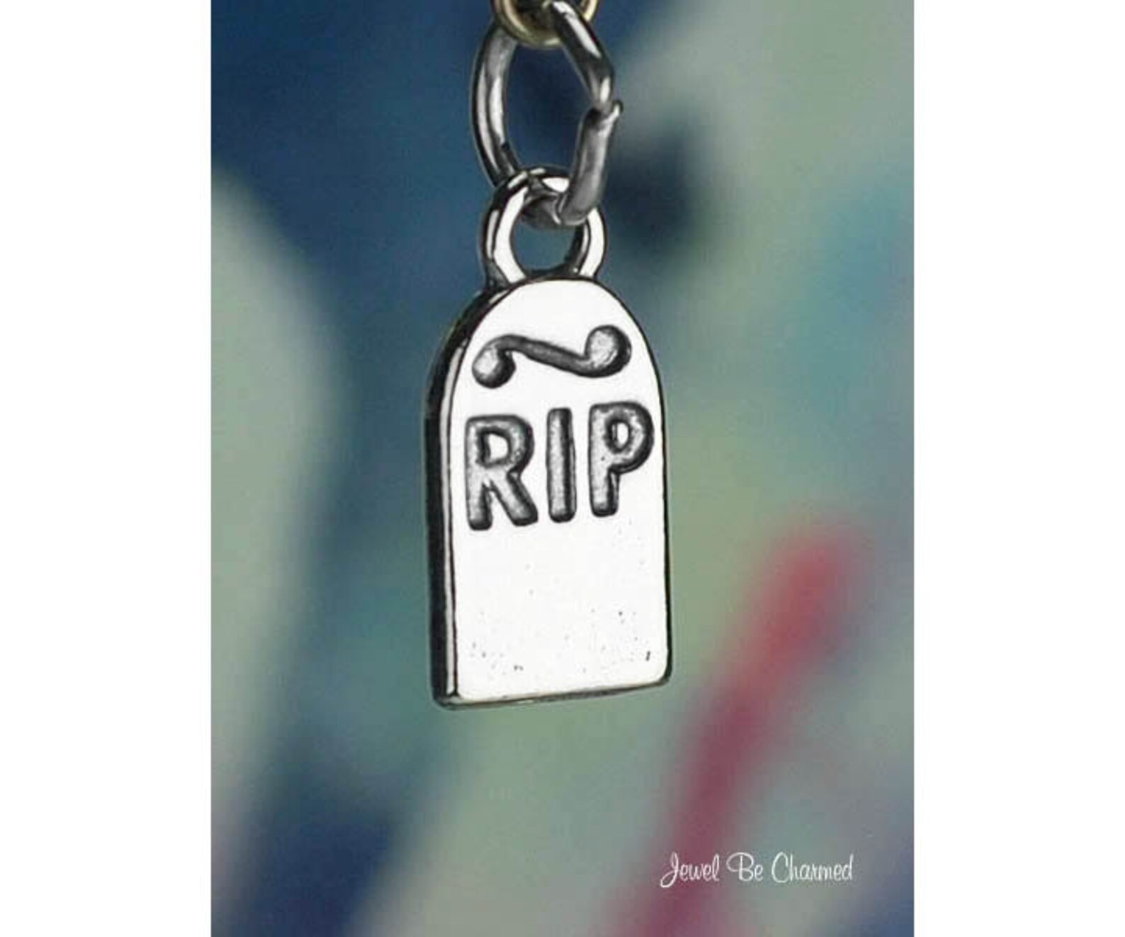 Sterling Silver Tombstone Charm RIP Grave Dead Rest in Peace - Etsy