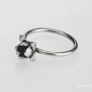 Sterling Silver Tulip Ring Pretty Spring Flower Solid 925 Custom Sizes ...