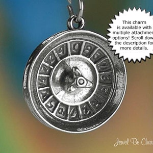 Sterling Silver Roulette Wheel Charm Casino Las Vegas Game Solid .925 ...