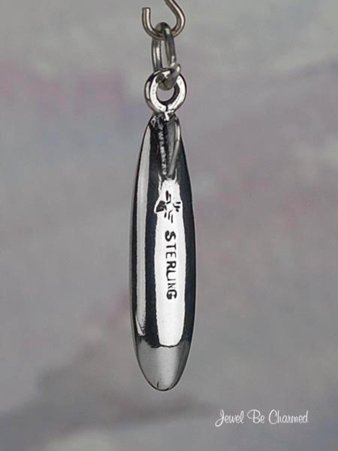 Sterling Silver Longboard Surfboard Charm Surfing Ocean 3D Solid .925 ...
