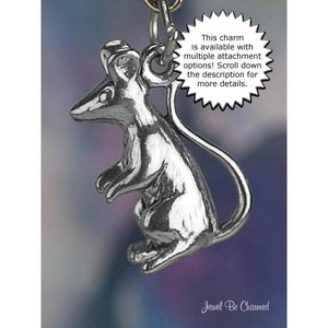 Sterling Silver Rat Charm Rodent Animal Pet Rats 3D Solid .925 - Etsy