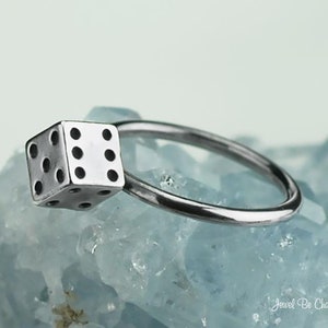 Sterling Silver Dice Ring Solid .925 Dice Game Rings Custom Sizes - Etsy