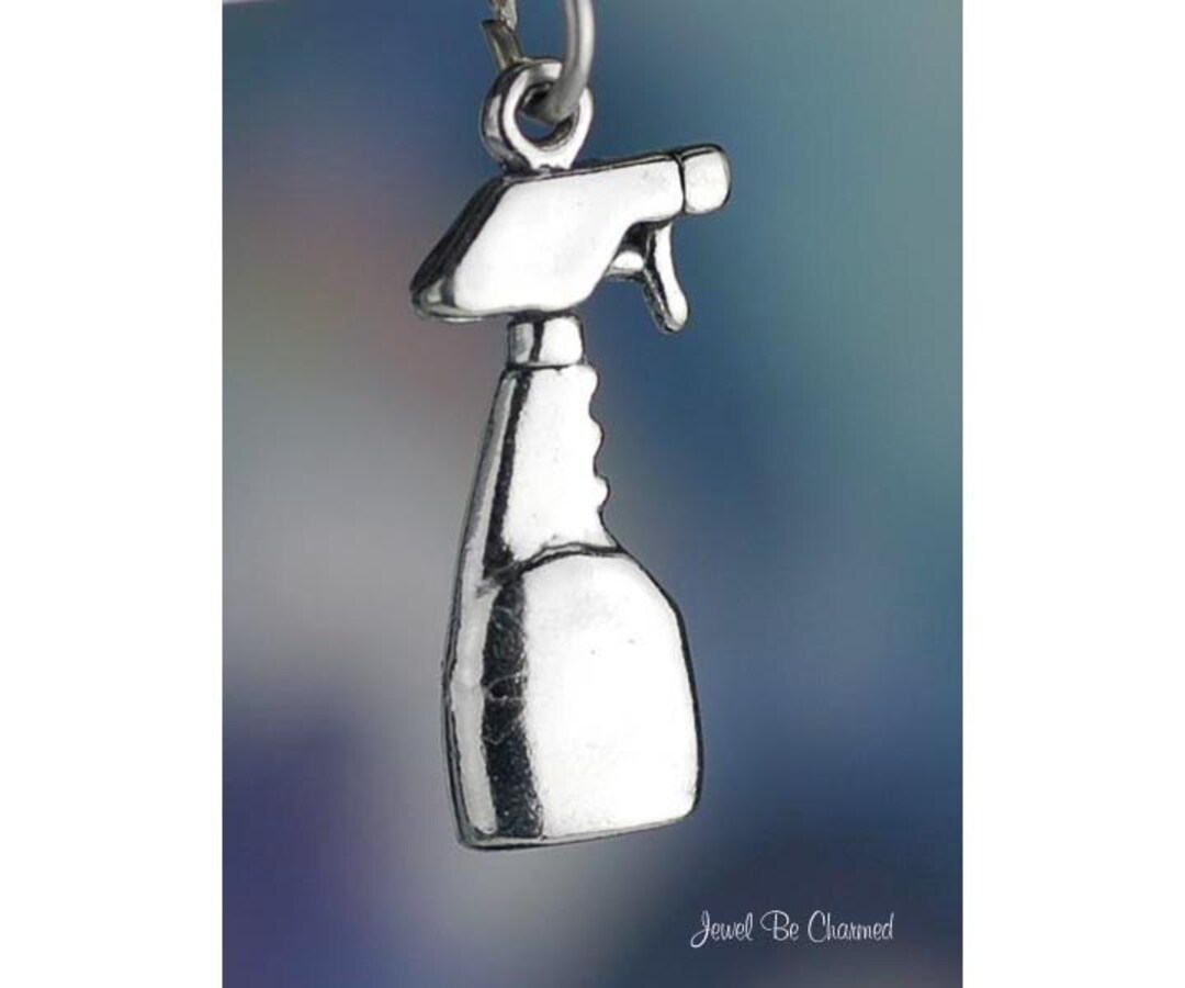 Sterling Silver Spray Bottle Charm Sprayer Cleaner Home Garden .925 - Etsy