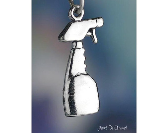 Sterling Silver Spray Bottle Charm Sprayer Cleaner Home Garden .925 - Etsy