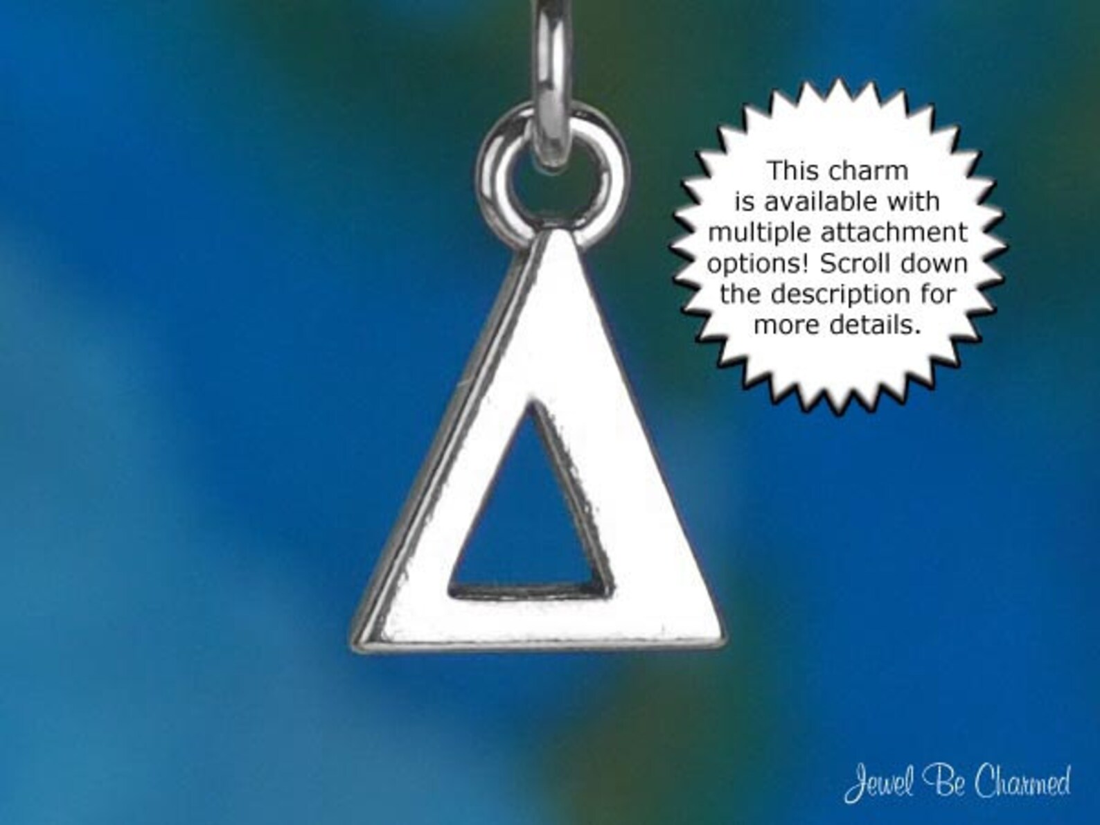 Solid Sterling Silver Greek Letter Delta Charm Fraternity - Etsy