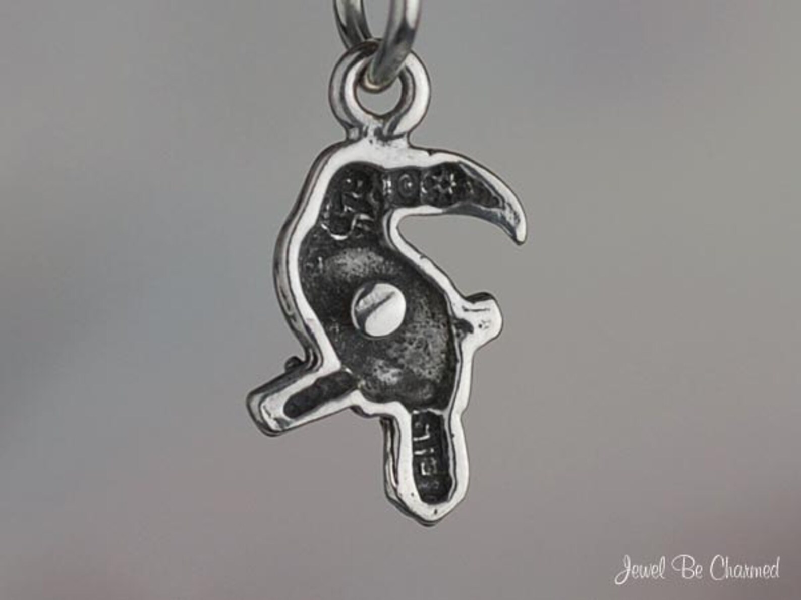 Miniature Sterling Silver Toucan Charm Toucans Tropical Tiny Solid 925 ...