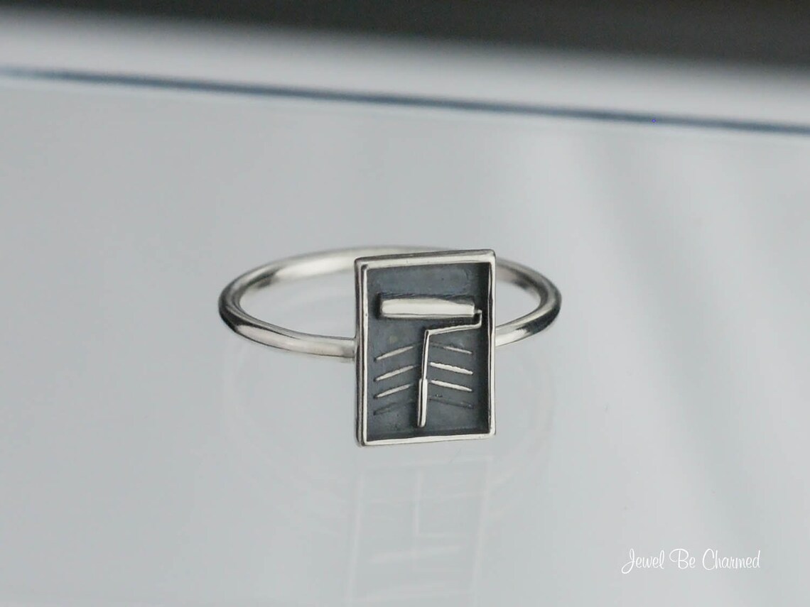 Sterling Silver Paint Roller Tray Ring Solid .925 Painter - Etsy