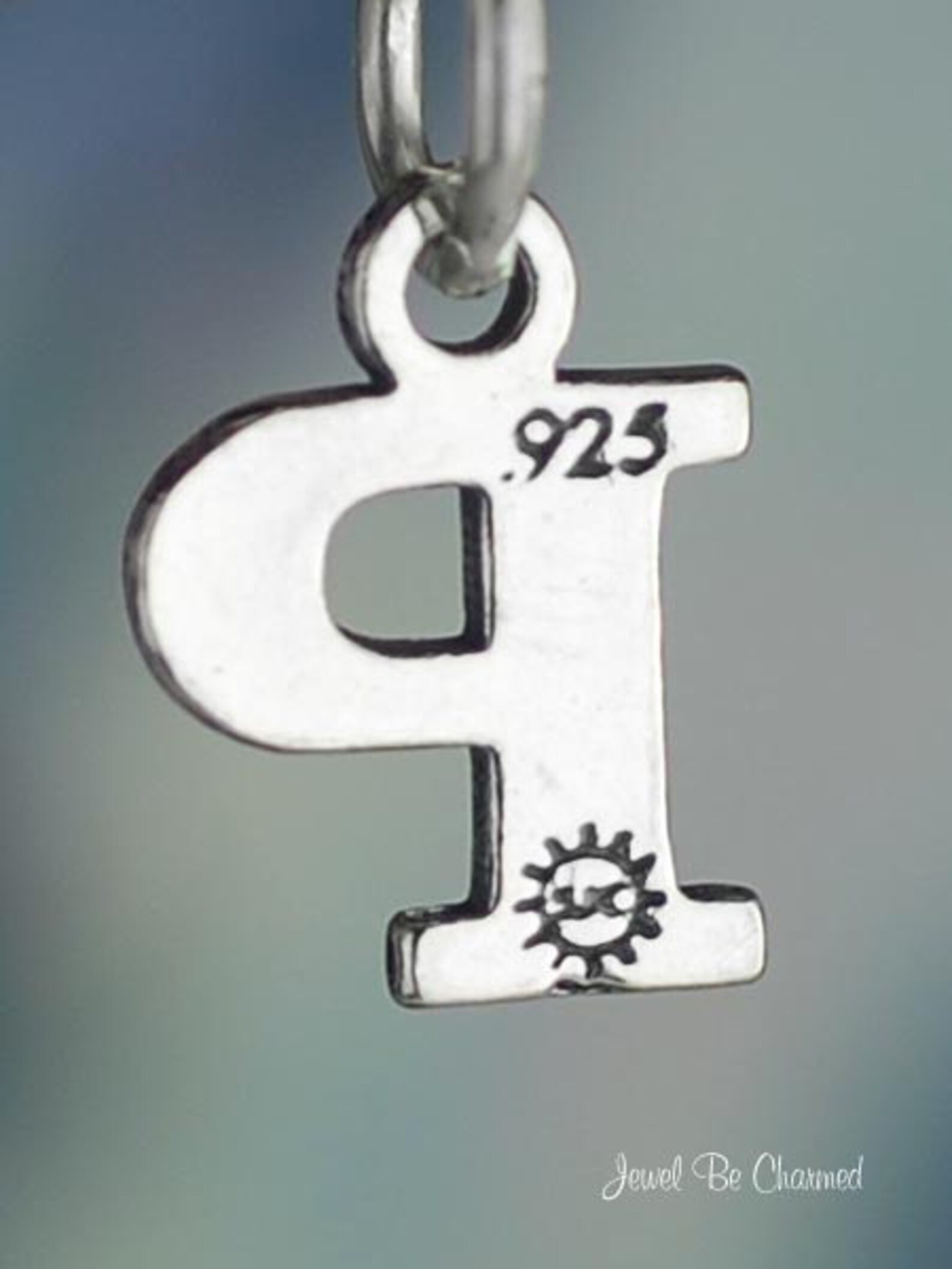 Sterling Silver Small Letter P Charm Initial Capital Letters | Etsy