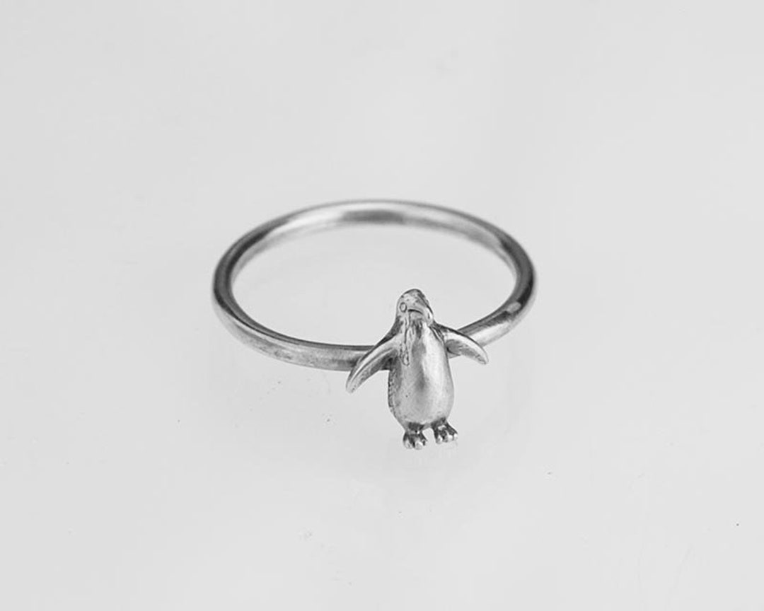Sterling Silver Penguin Ring Solid .925 Penguin Rings Custom Sizes - Etsy
