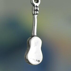 Sterling Silver Ukulele Charm Uke Hawaii Instrument Music 3D Solid 925 ...