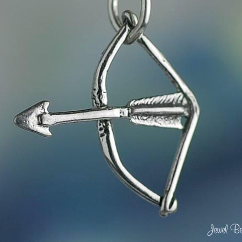 Silver Bow and Arrow - Etsy