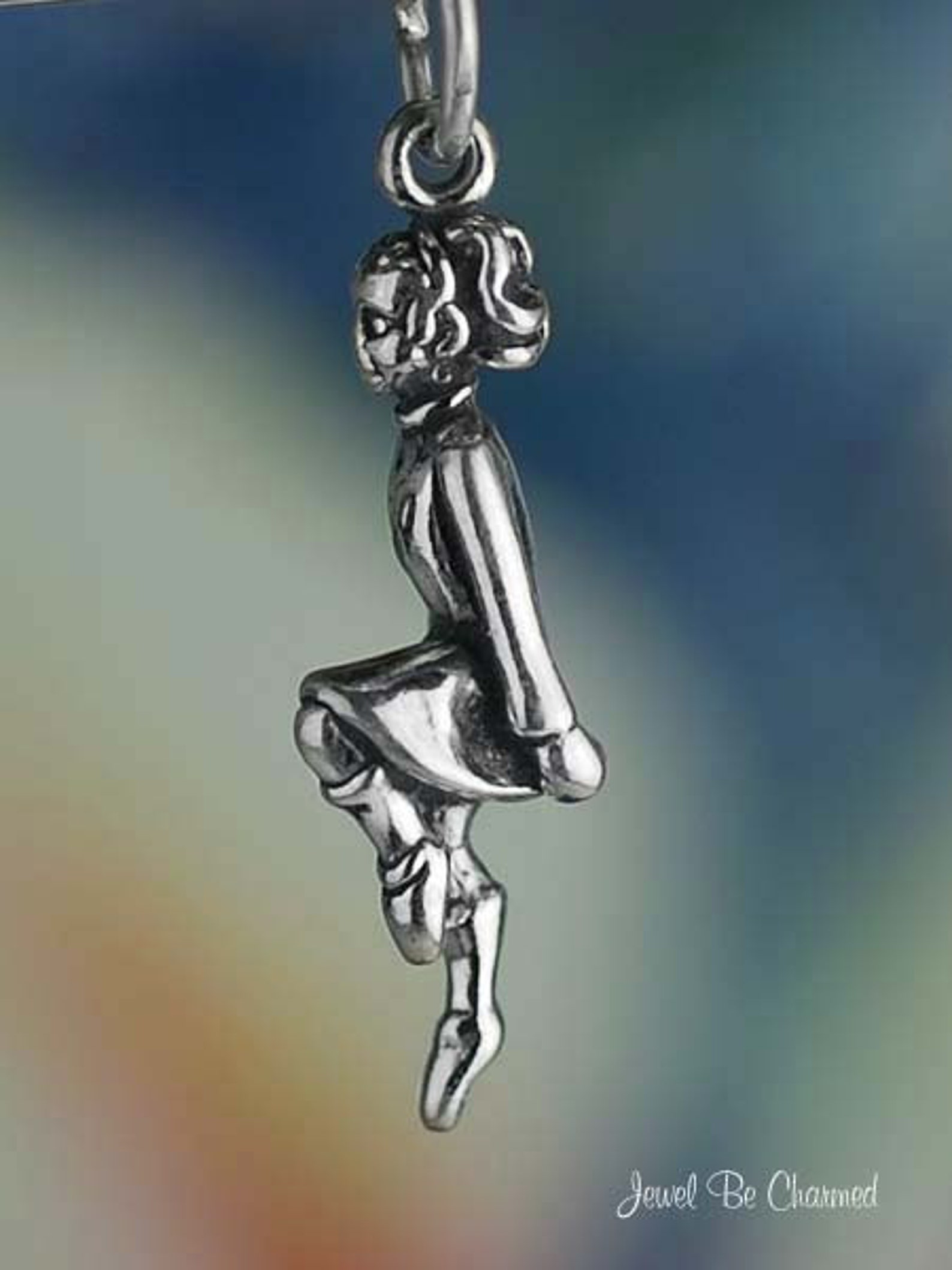 Sterling Silver Irish Dancer Charm Girl Dancing Ireland 3D | Etsy