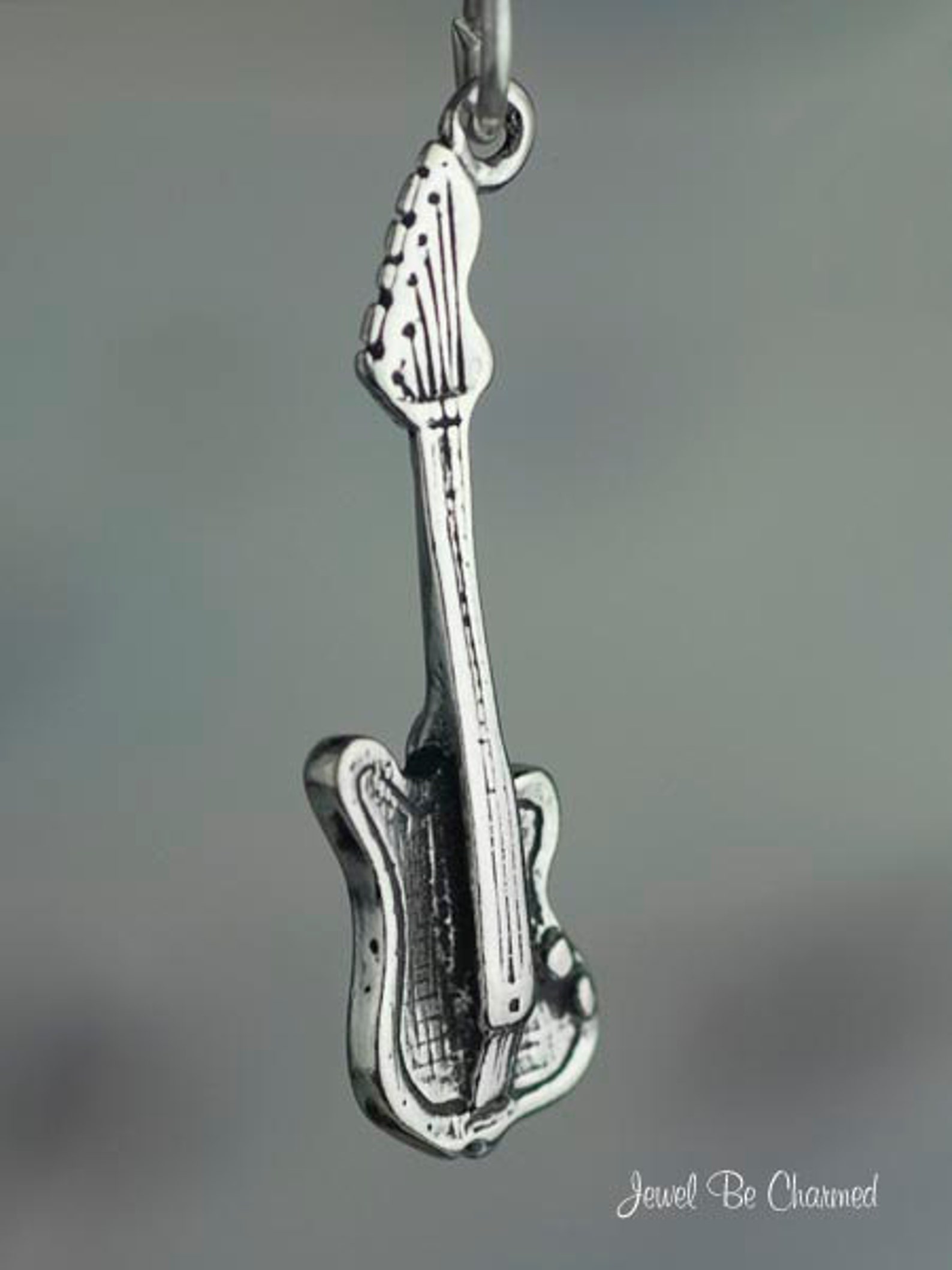 Sterling Silver Electric Guitar Charm Music Guitarist 3D Solid .925 - Etsy