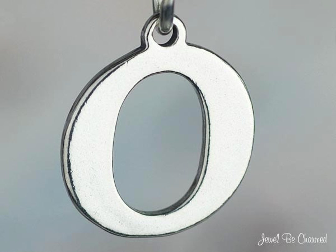 Sterling Silver Letter O Charm Initial or for Hand Stamping Solid .925 ...
